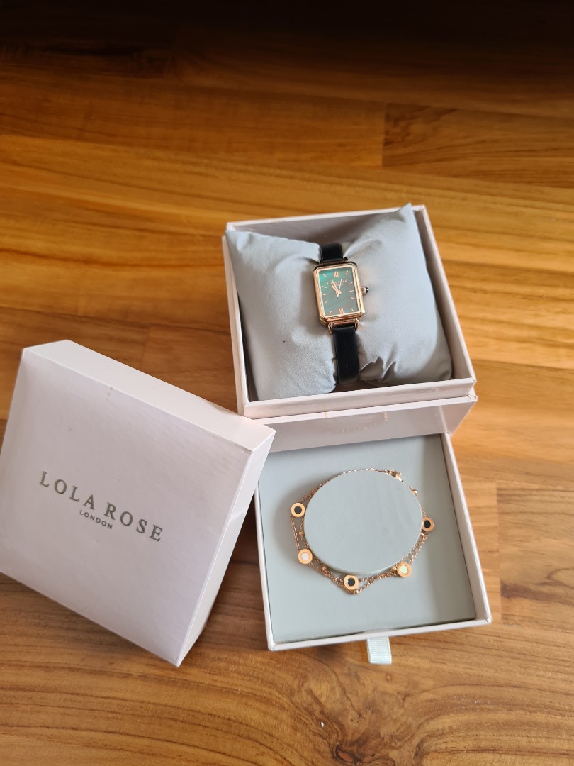 Lola Rose Green Square watch, Women's Fashion, Watches & Accessories ...