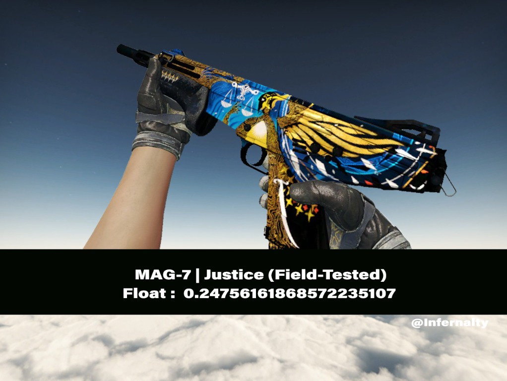 MAG-7 Justice FT CSGO SKINS KNIVES, Video Gaming, Gaming Accessories ...