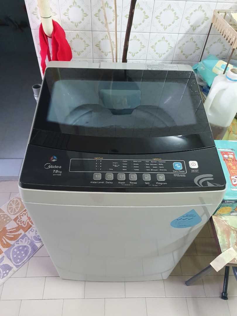 Midea 7kg Washing Machine MT750B, TV & Home Appliances, Washing ...