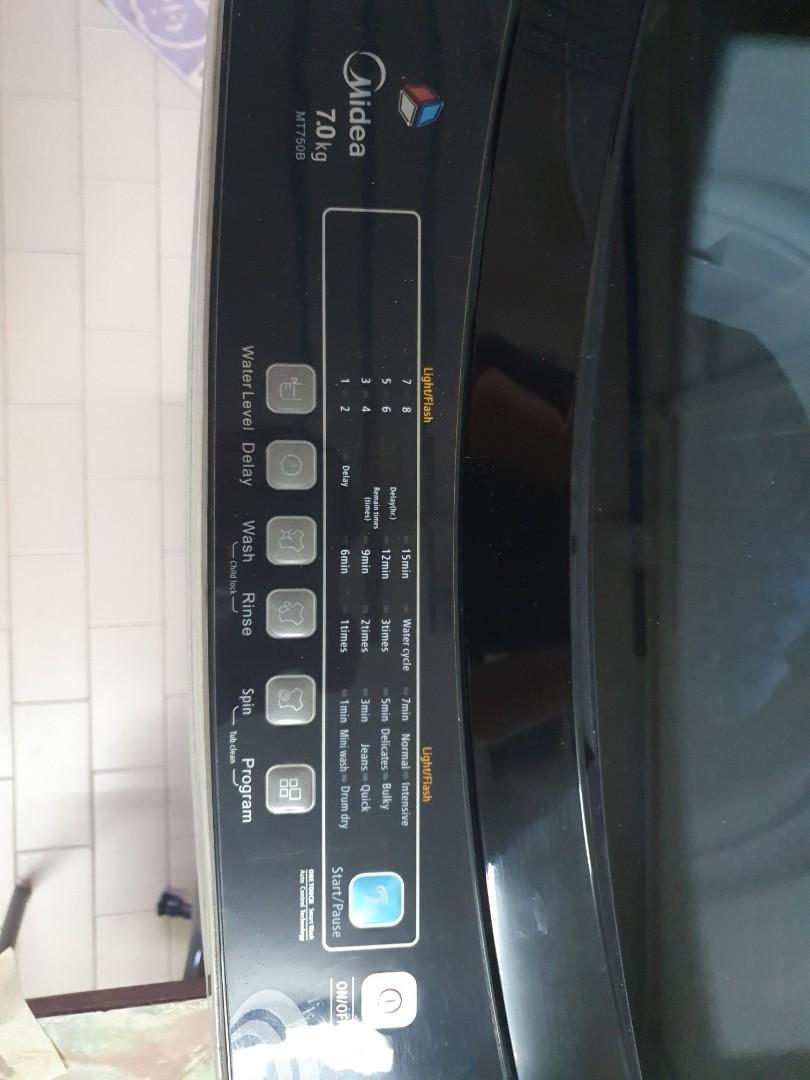 Midea 7kg Washing Machine MT750B, TV & Home Appliances, Washing ...