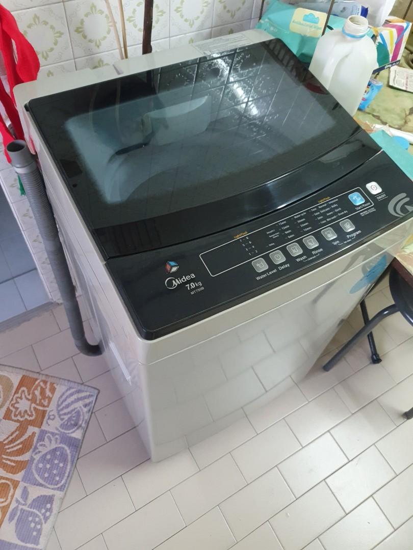 Midea 7kg Washing Machine MT750B, TV & Home Appliances, Washing ...