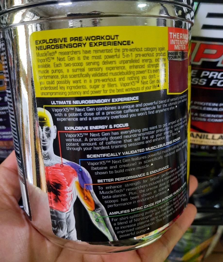 MuscleTech Pre-Workout Performance Series VaporX5 Next Gen Explosive ...