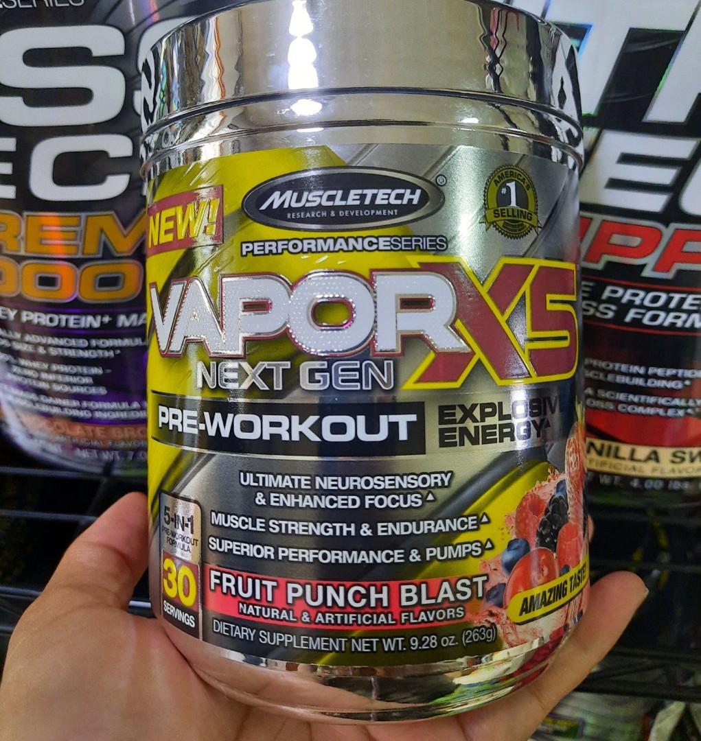 MuscleTech Pre-Workout Performance Series VaporX5 Next Gen Explosive ...