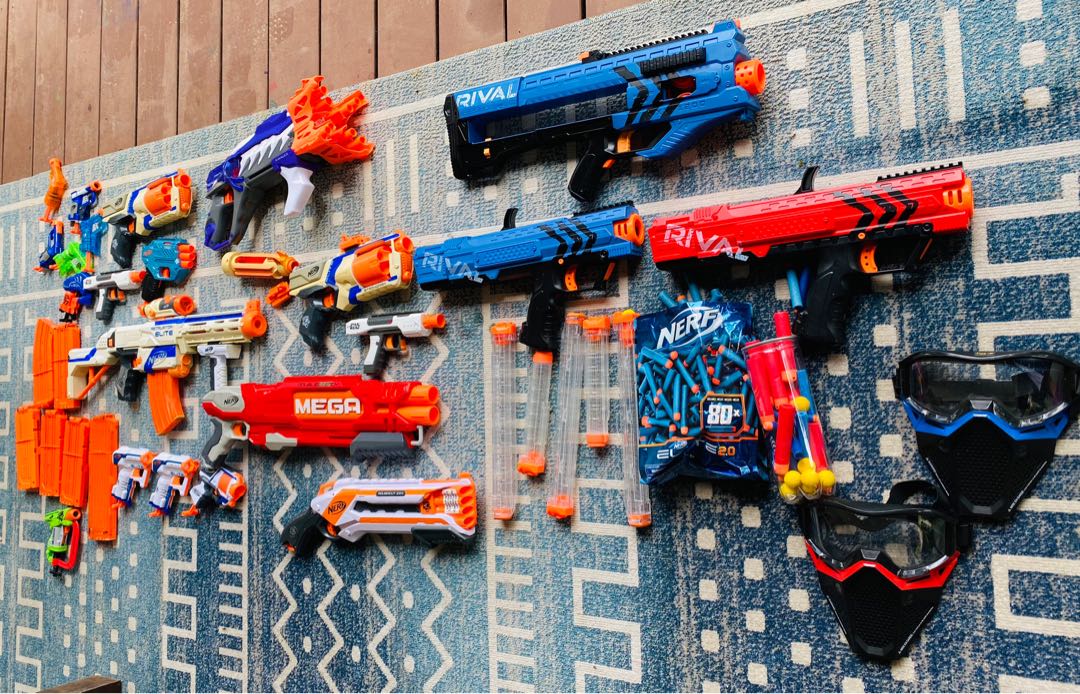 Nerf Bundle, Hobbies & Toys, Toys & Games on Carousell
