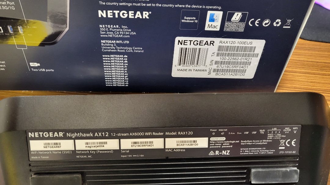 NETGEAR Nighthawk RAX120 旗艦雙頻 WiFi 6 路由器 (AX6000), 電腦＆科技, 電腦周邊及配件, Wifi ...
