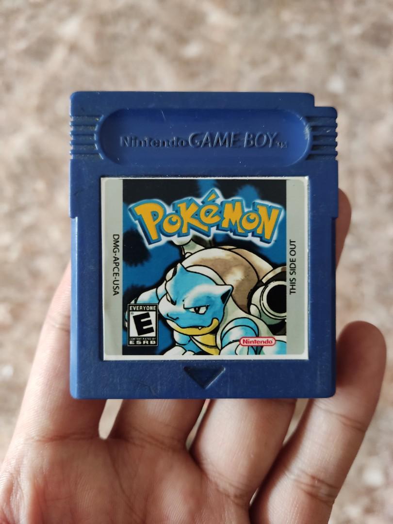 Nintendo GBC Gameboy Color POKEMON BLUE (Authentic, Repro Label), Video ...