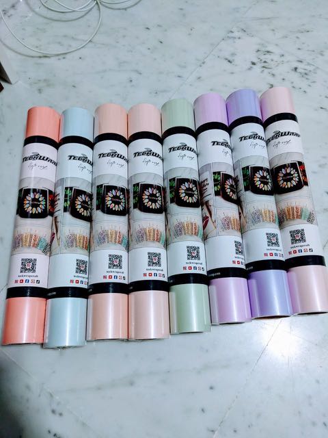 Pastel Permanent vinyl Teck wrap craft cricut cameo, Hobbies & Toys ...