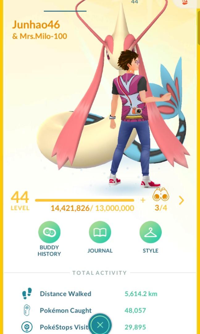 Pokemon go Level 44 strong account, Video Gaming, Gaming Accessories ...