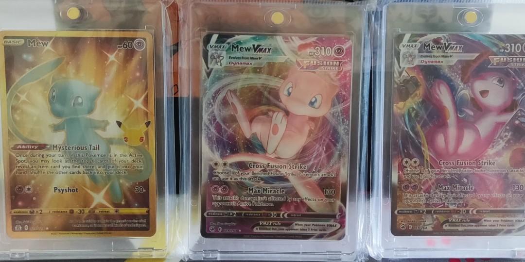 Pokemon Gold mew/ mew Vmax/ mew Vmax AA, Hobbies & Toys, Toys & Games ...