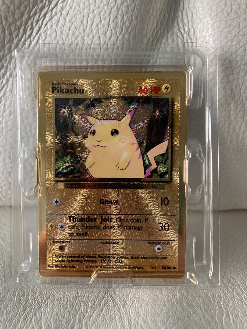 Pokémon TCG Celebrations Metal Pikachu, Hobbies & Toys, Toys & Games on ...