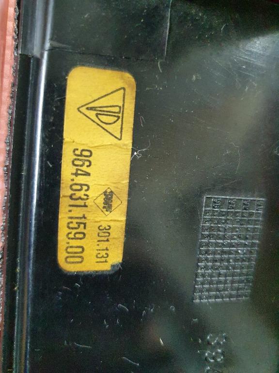 Porsche 911 964 rear centre lamp including fog lamps, Car Accessories ...