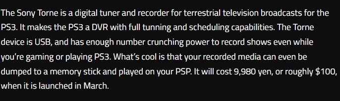 PS3 SONY Original Torne Digital Tuner, Video Gaming, Video Games ...