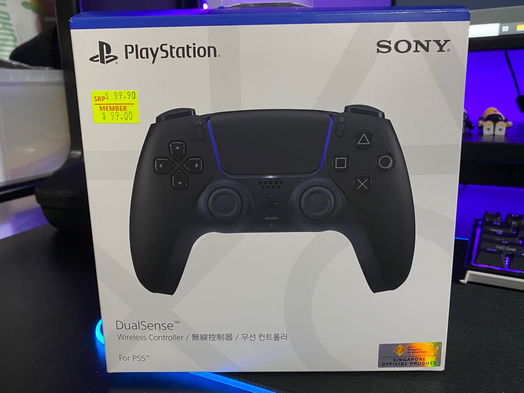 PS5 Controller Black (Genuine), Video Gaming, Gaming Accessories ...
