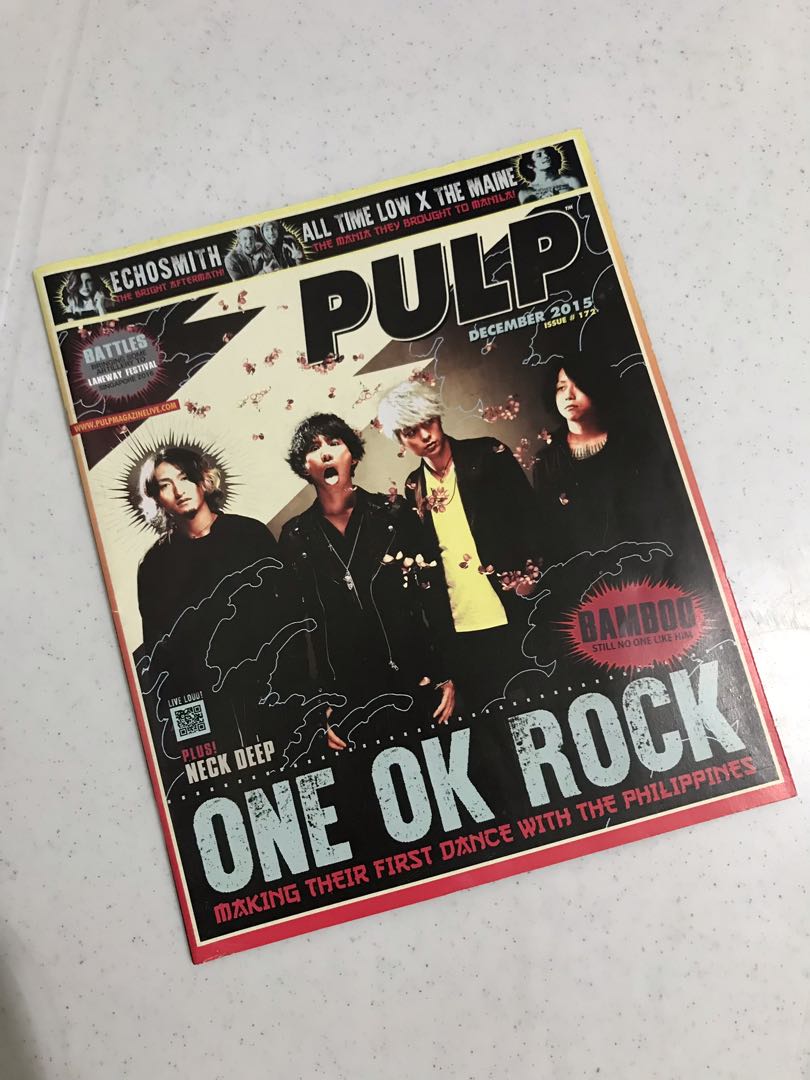 Pulp Magazine - One Ok Rock Cover, Hobbies & Toys, Books & Magazines ...