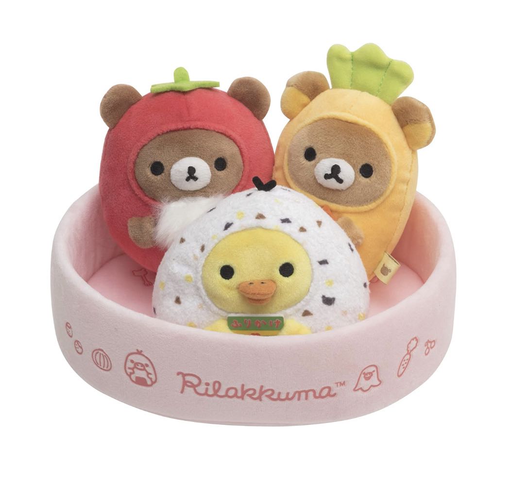 Rilakkuma plush set Lunch box themed, Hobbies & Toys, Toys & Games on ...