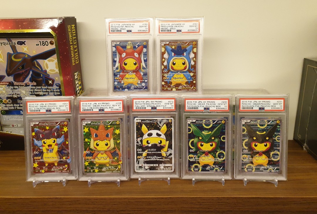 [Full Sequential PSA 10s] Poncho Pikachu FA Set Pokemon TCG, Hobbies & Toys, Toys & Games on ...