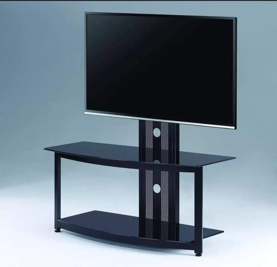 SIGMA BRAND TV STAND FOR 32 to 55 FLAT PANEL TV TEMPERED GLASS Good as ...