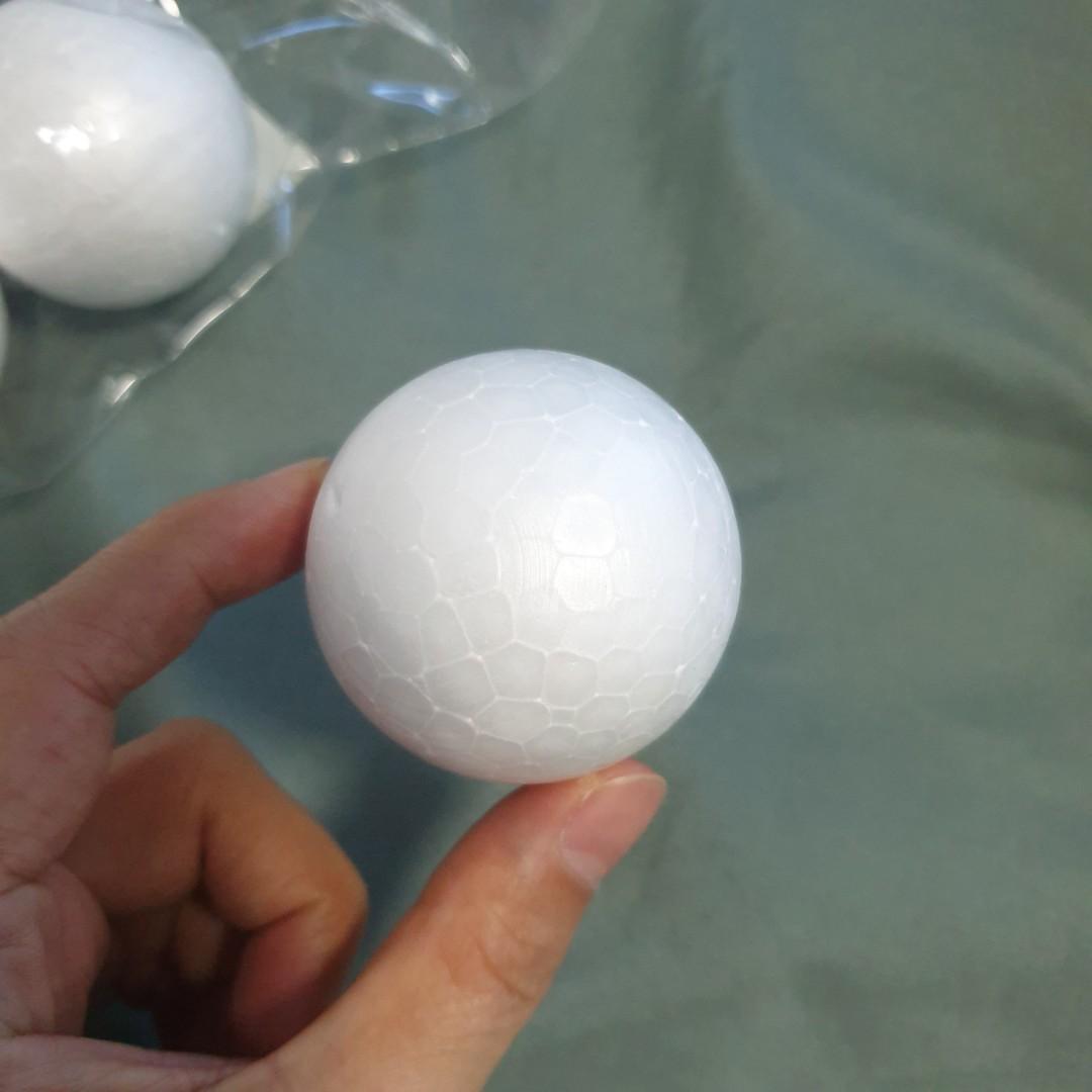 Styroform/ Polystyrene Balls (White) 1 set- 5 pcs, Hobbies & Toys ...