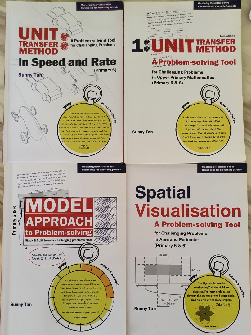 Sunny Tan Maths Heuristics PSLE/ P5 & P6, Hobbies & Toys, Books ...