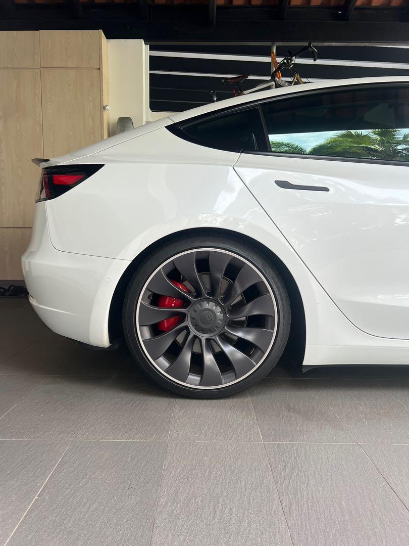 Tesla model 3 original uberturbine rim wheel with tyres rims wheels ...