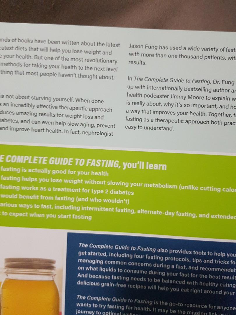 The Complete Guide to Fasting Dr Jason Fung, Hobbies & Toys, Books ...