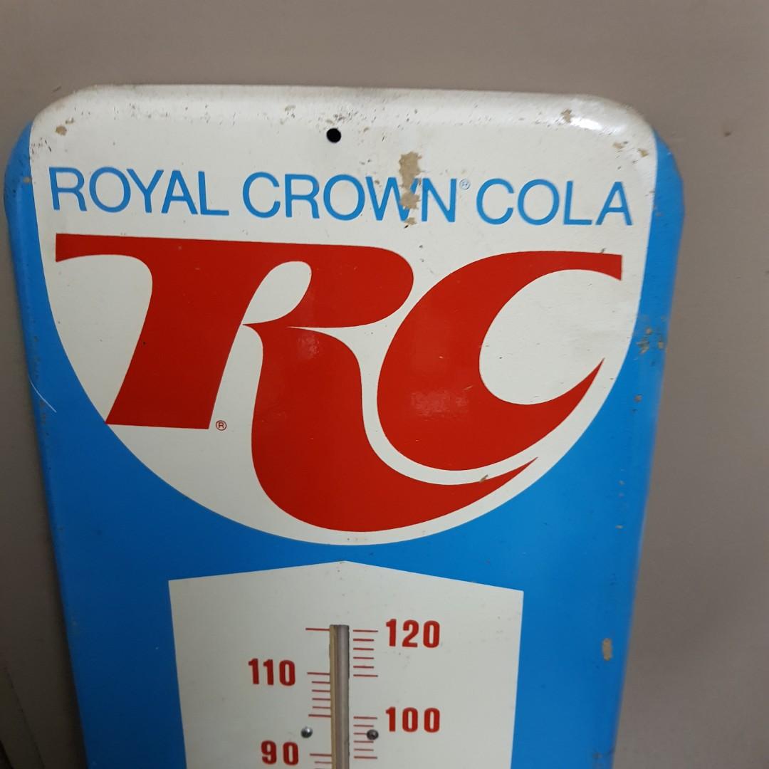 Vintage RC cola Royal Crown thermometer advertising metal sign, Hobbies ...