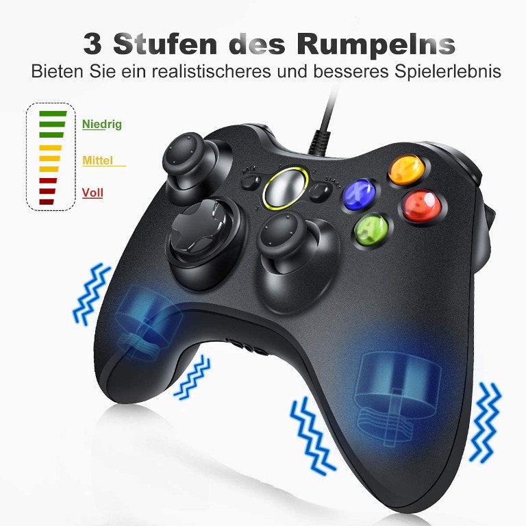 VOYEE Wired Controller (Xbox 360/ PC), Video Gaming, Gaming Accessories ...