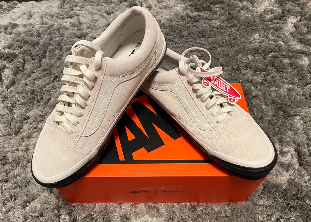 WTAPS X VANS OG OLD SKOOL Lx (WHITE), 男裝, 鞋, 波鞋 - Carousell