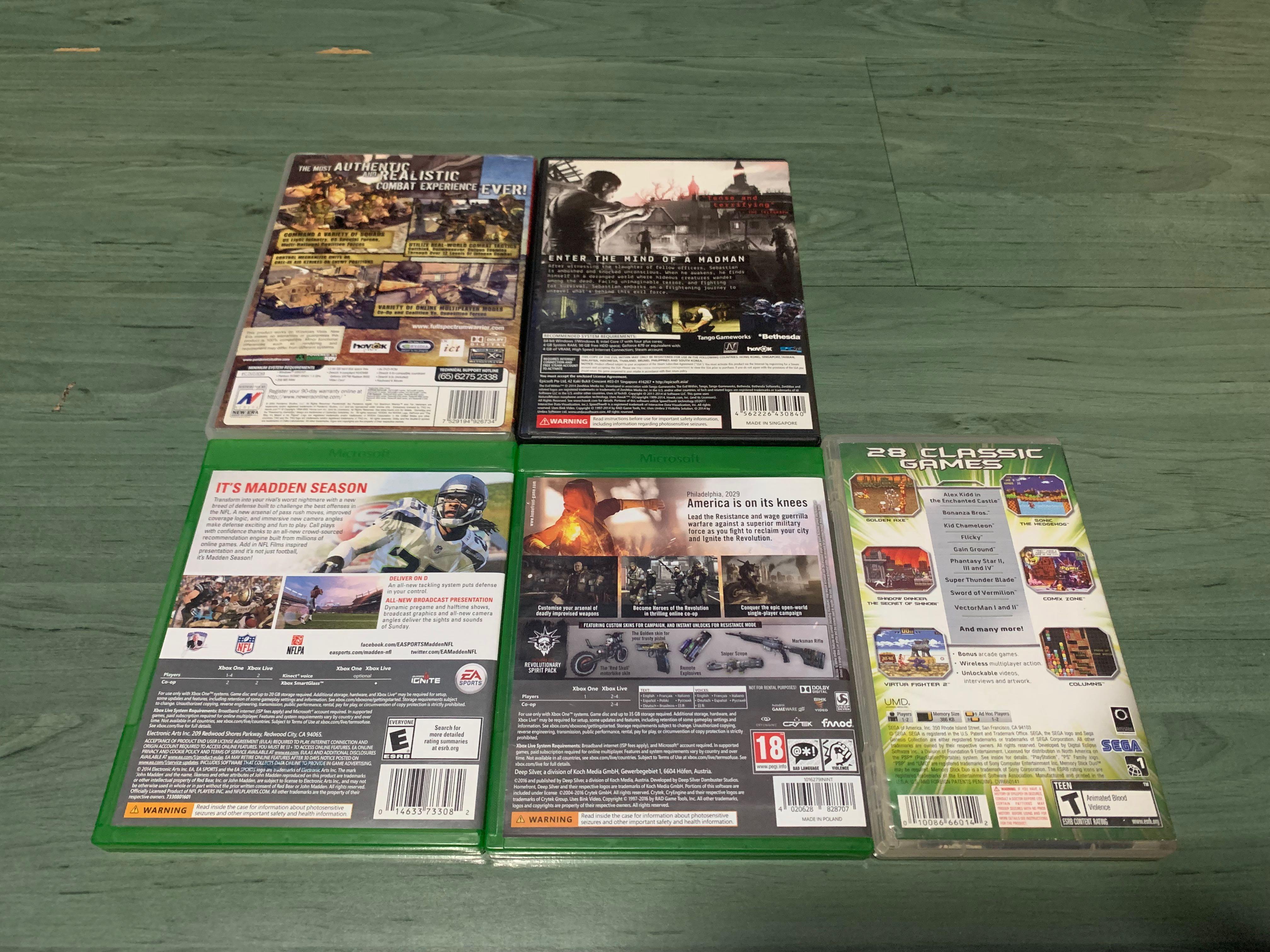 XBOX/PC/PSP games, Video Gaming, Video Games, Others on Carousell