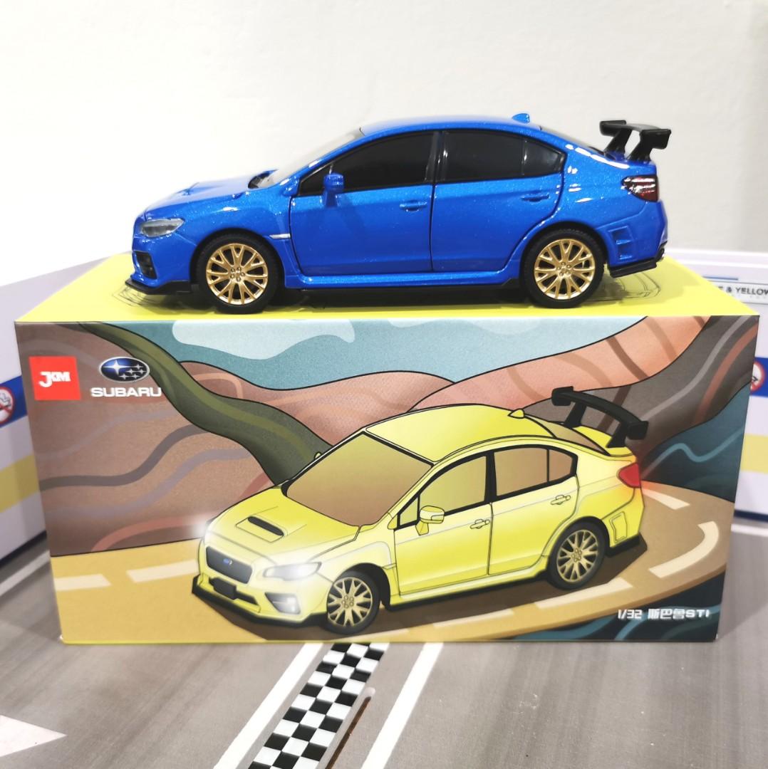 1/32 Subaru Impreza WRX STI Diecast Scale Model Toy Car Blue Yellow ...