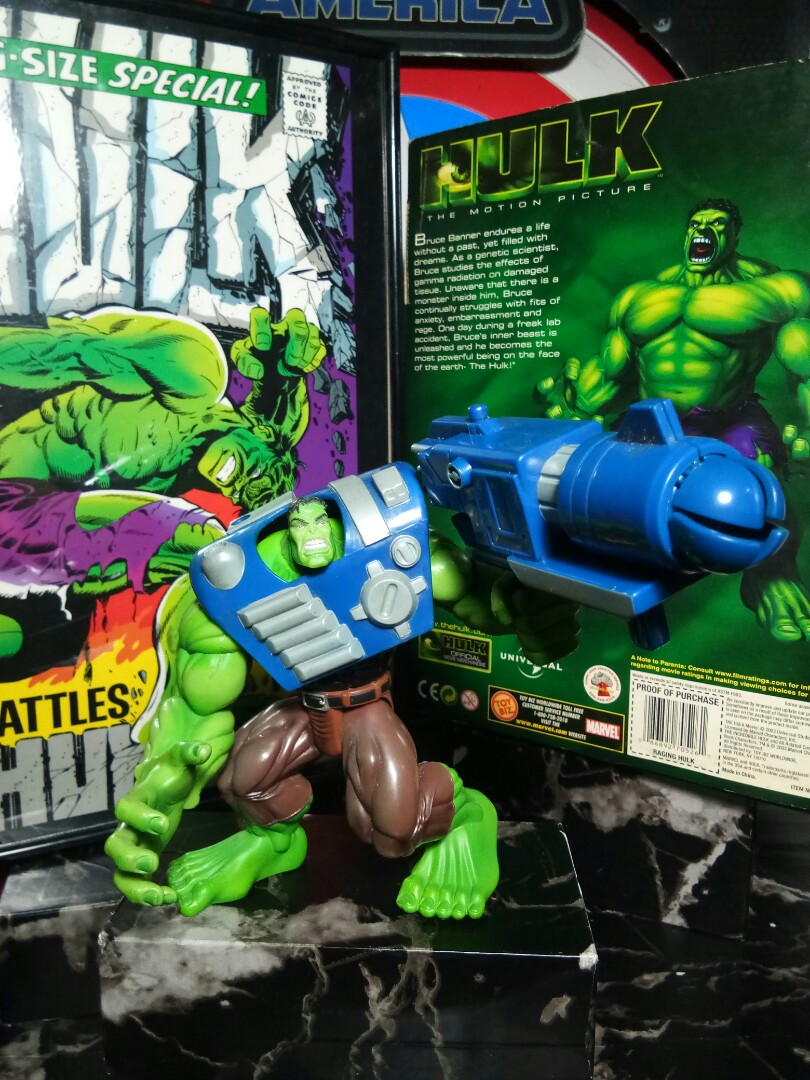 1996 ToyBiz Incredible Hulk Transformations Smart Hulk Action Figure ...
