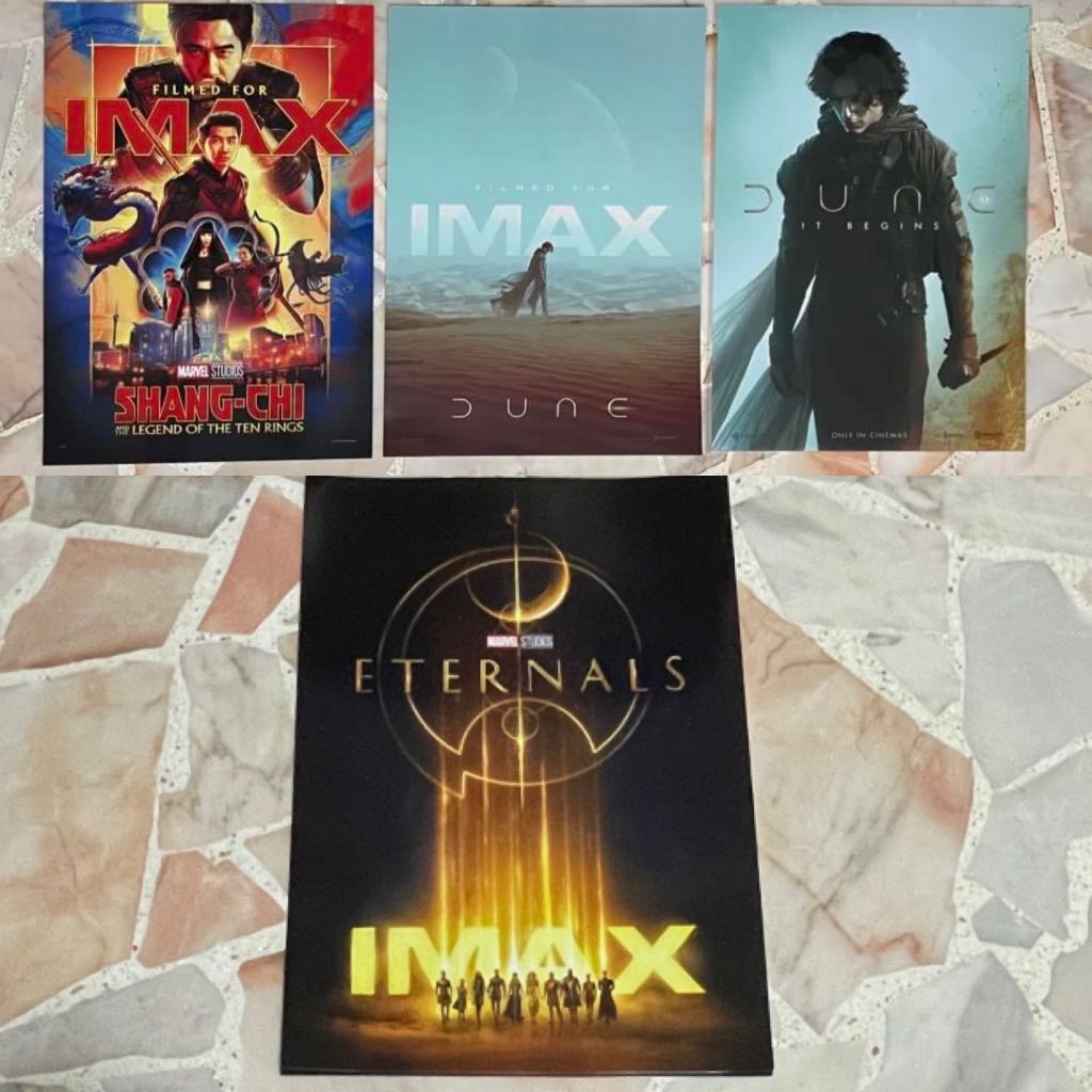 (A3) Mint Movie Posters of Eternals, Shang Chi, Dune & Timothée ...