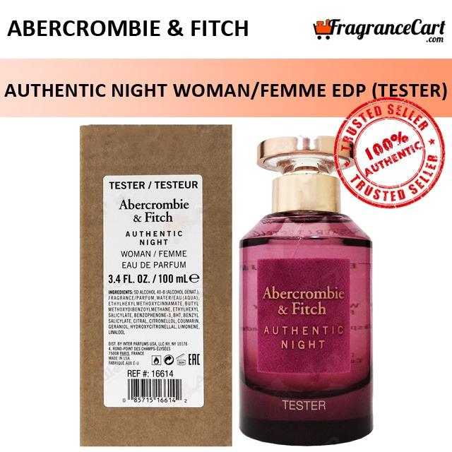 Abercrombie & Fitch Authentic Night Woman/Femme EDP for Women (100ml ...