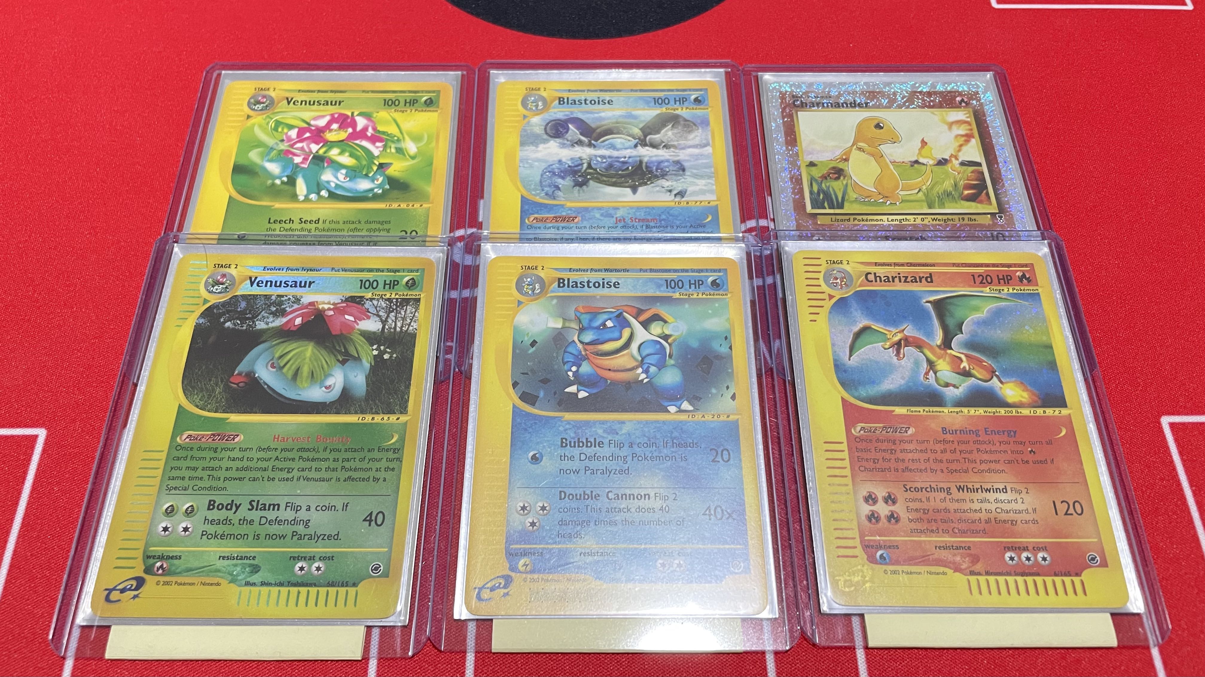 Aquapolis base set trio Charizard blastoise Venusaur Pokemon card # ...