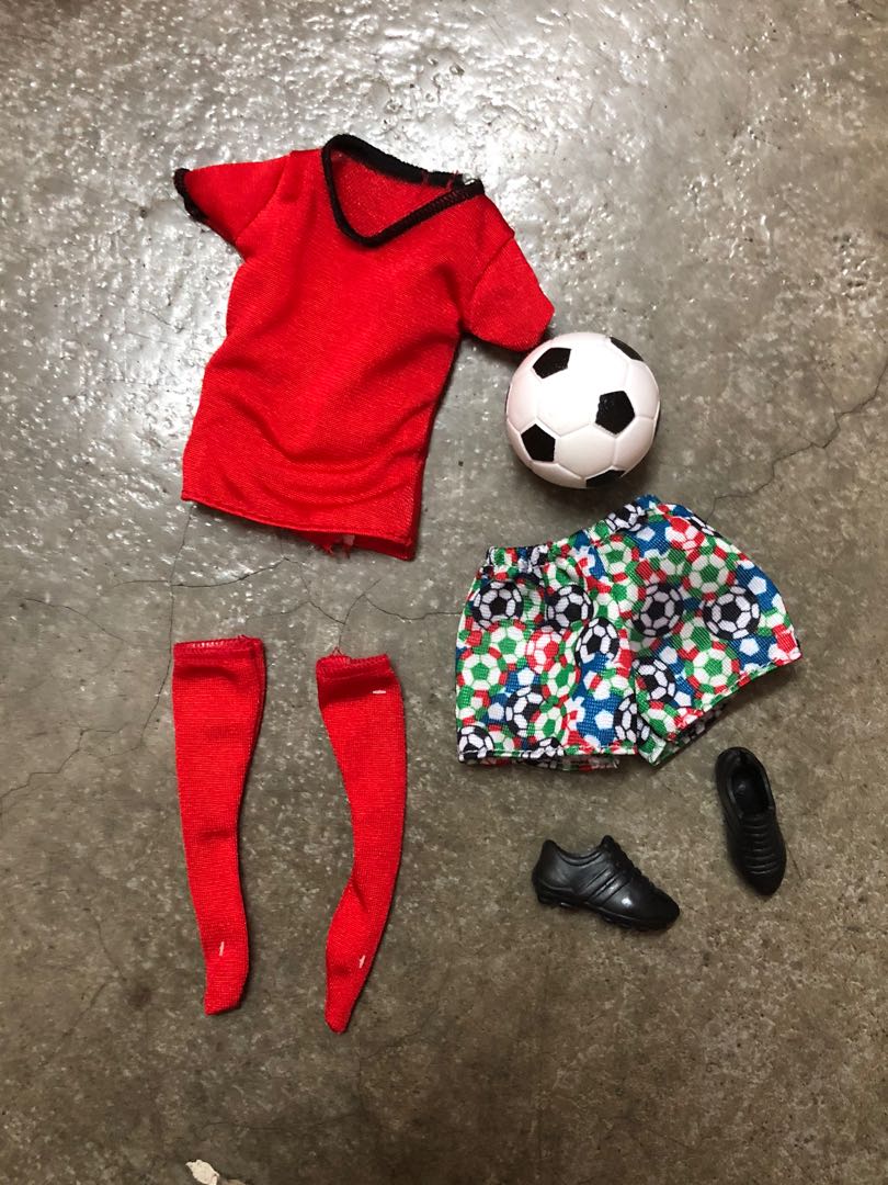 barbie football clothes set, Hobbies & Toys, Toys & Games on Carousell
