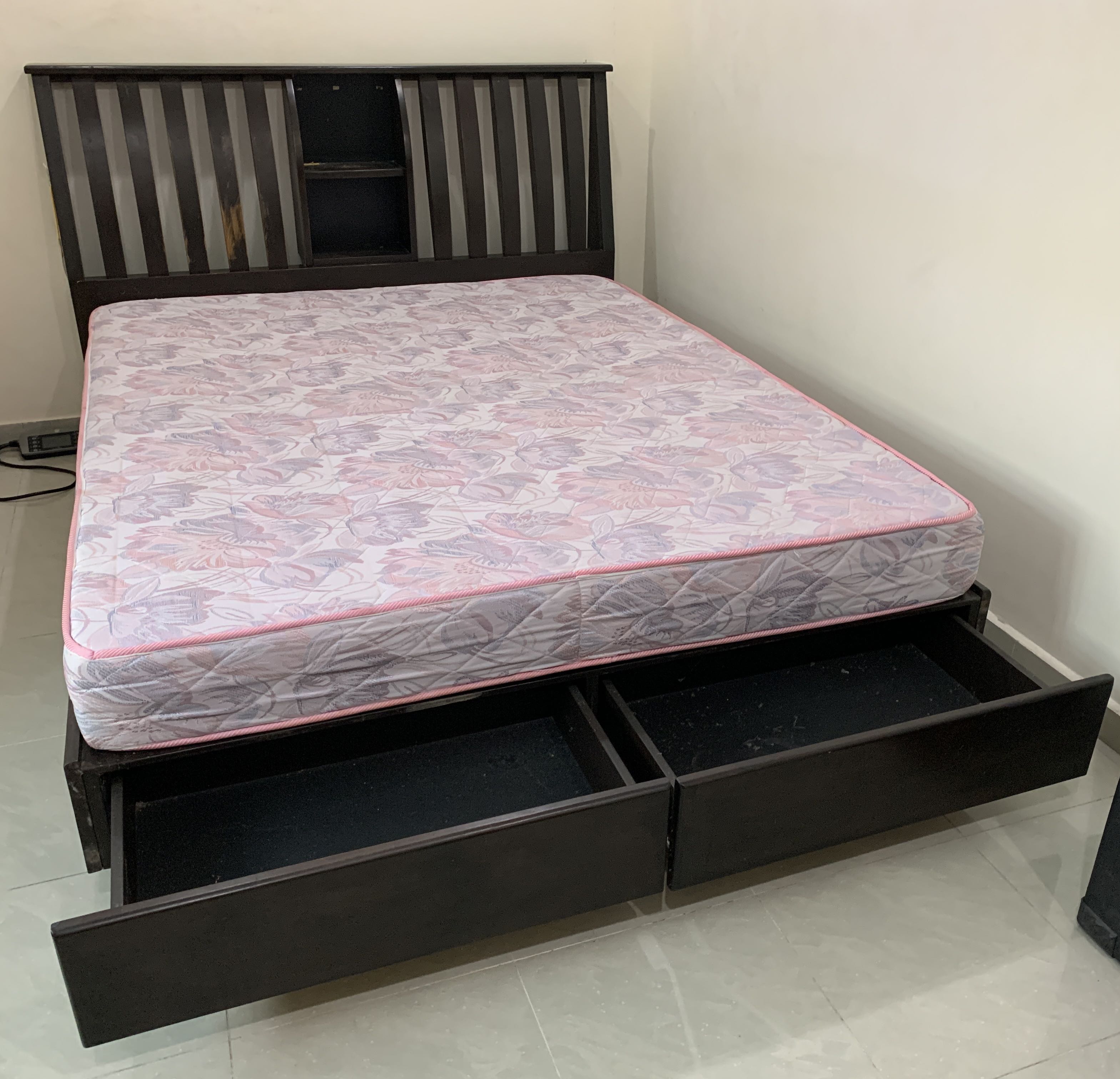 Queen size Bed Frame and Mattres, Furniture & Home Living, Furniture ...