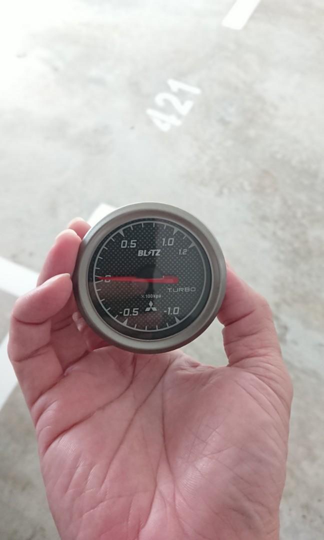 Blitz Mitsubishi Boost Gauge 60mm, Car Accessories, Accessories on ...