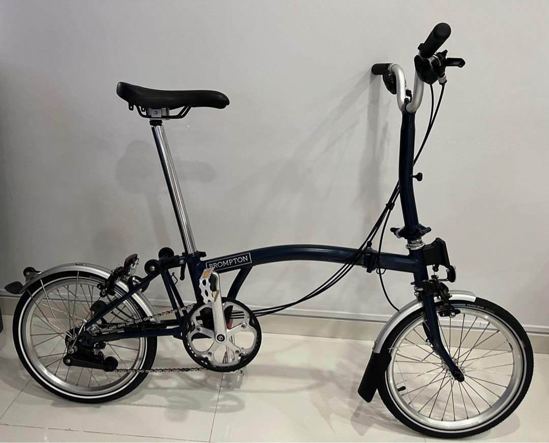 Brompton M6L Tempest Blue 2021, Sports Equipment, Bicycles & Parts ...