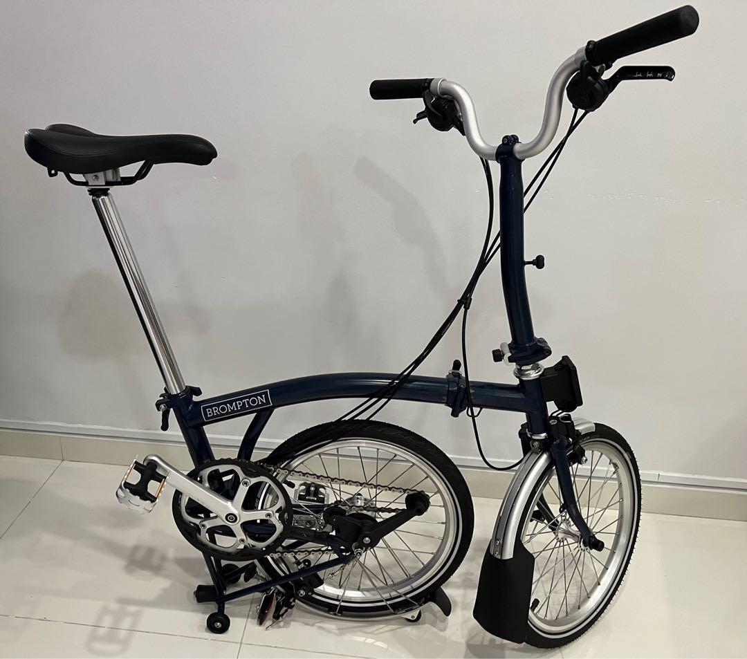 Brompton M6L Tempest Blue 2021, Sports Equipment, Bicycles & Parts ...