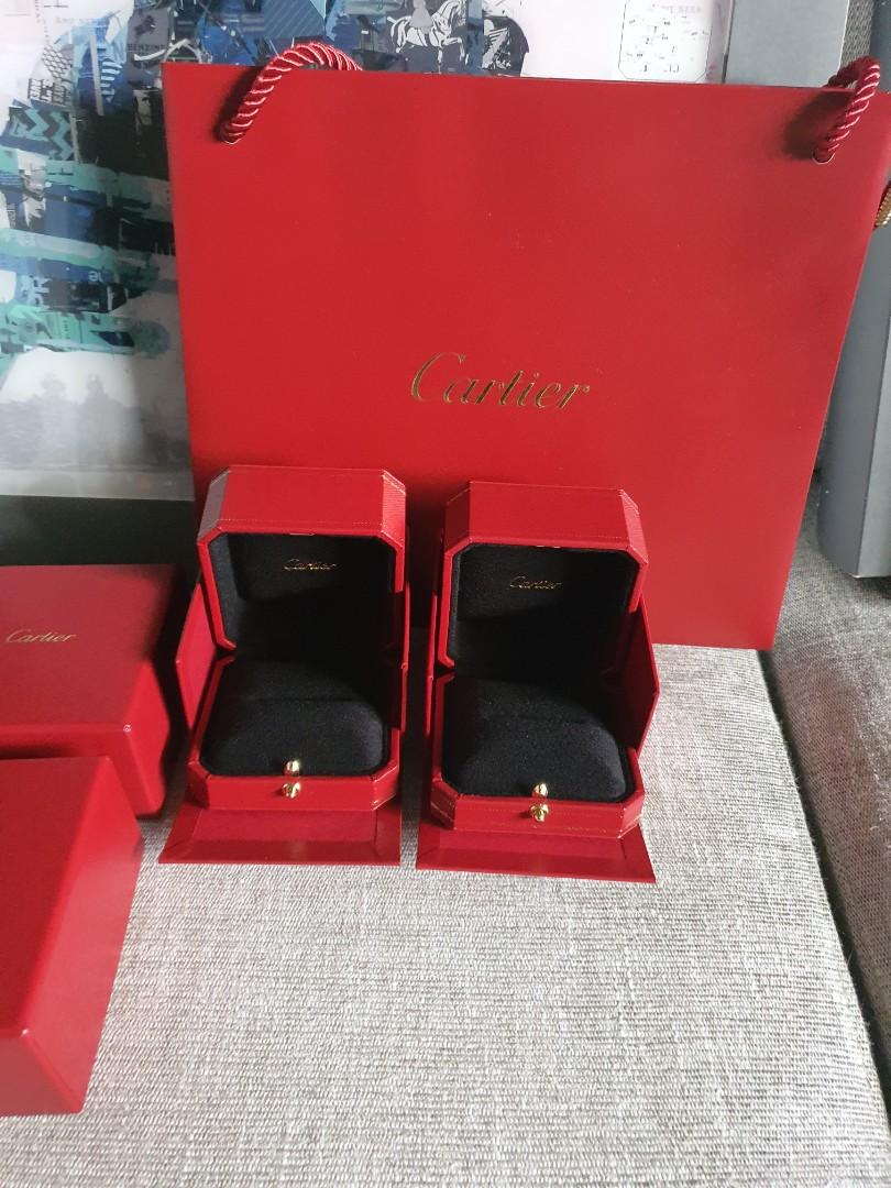 Cartier jewelry boxes, Women's Fashion, Jewelry & Organisers, Rings on ...