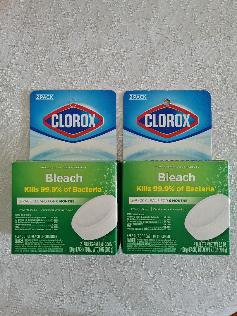 Clorox Bleach Ultra Clean Toilet Tablets, Furniture & Home Living ...