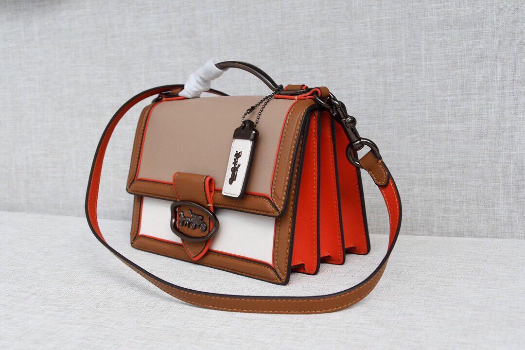 Coach Riley Top Handle 22 In Colorblock, Women's Fashion, Bags ...