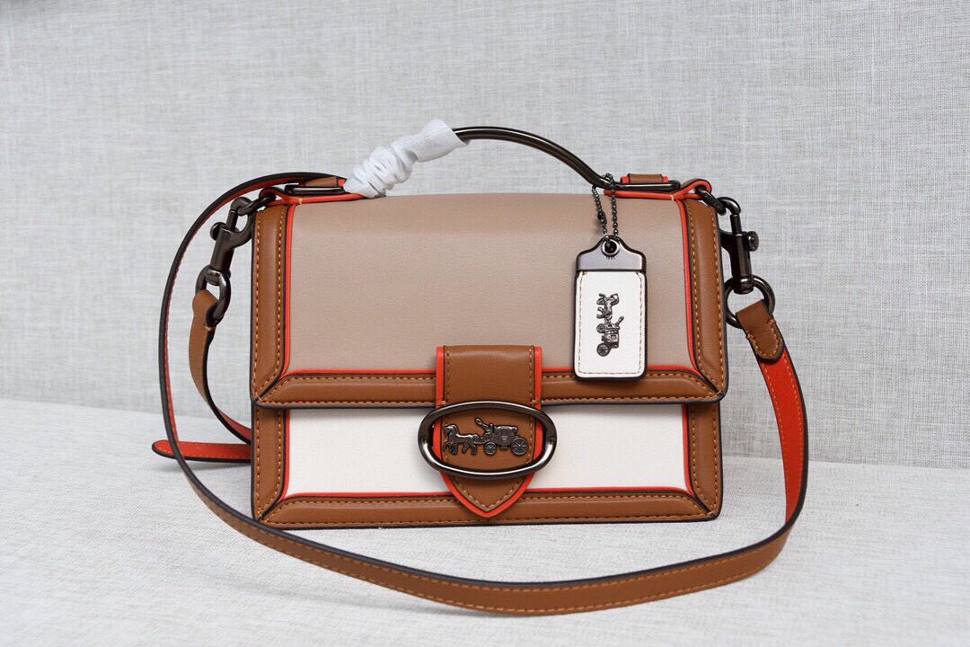 Coach Riley Top Handle 22 In Colorblock, Women's Fashion, Bags ...