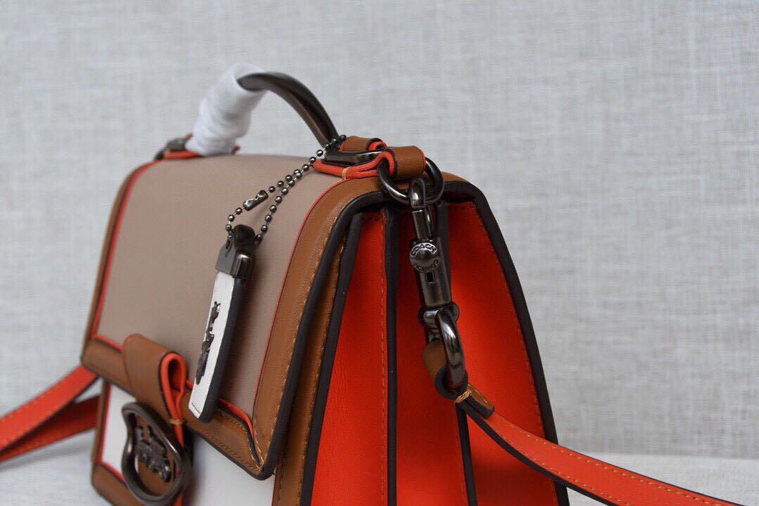 Coach Riley Top Handle 22 In Colorblock, Women's Fashion, Bags ...