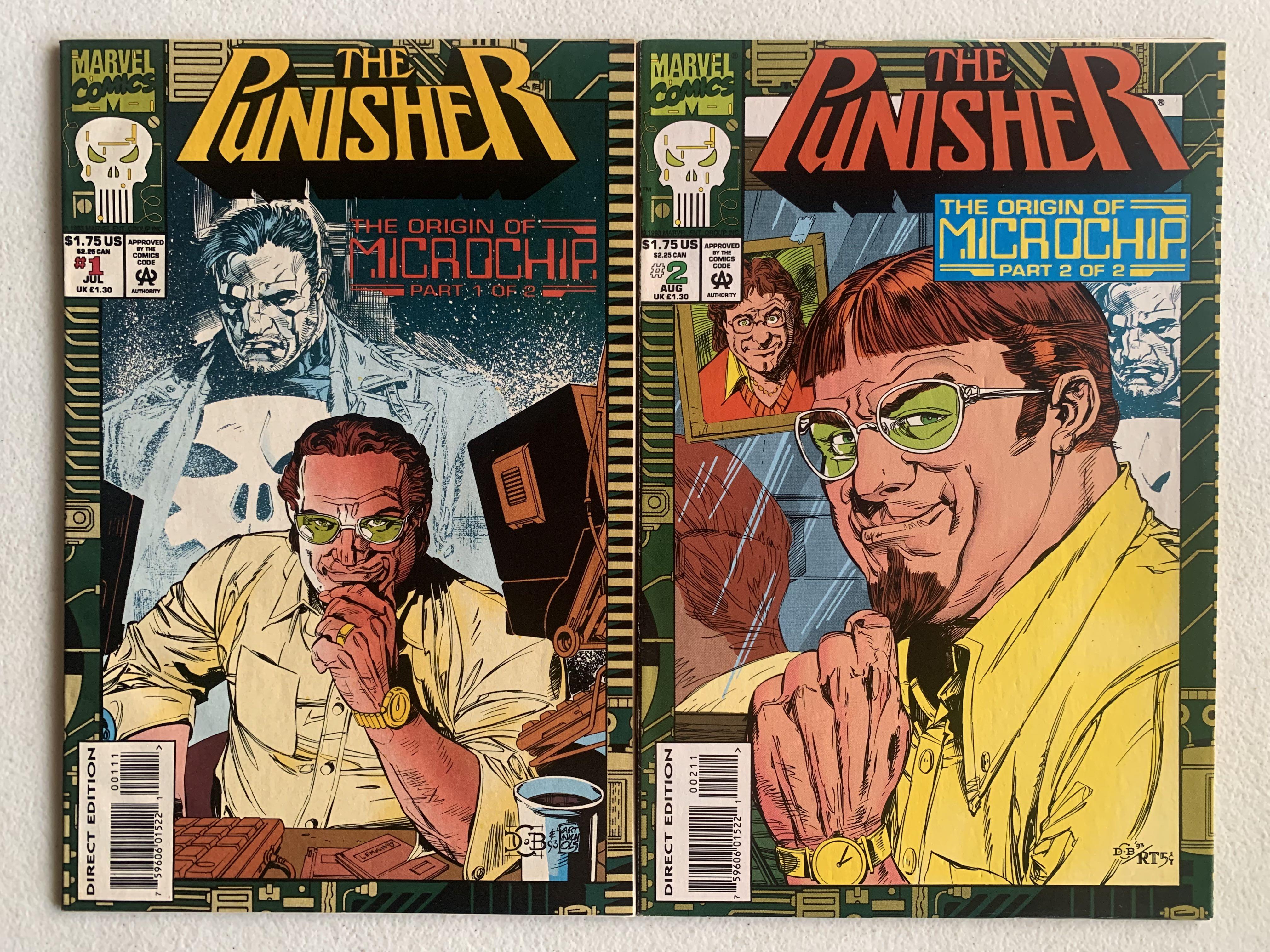 Comics - The Punisher : Origin of Microchip set, Hobbies & Toys, Books ...
