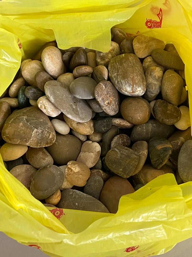 COPPER BROWN NATURE PEBBLES, Everything Else on Carousell