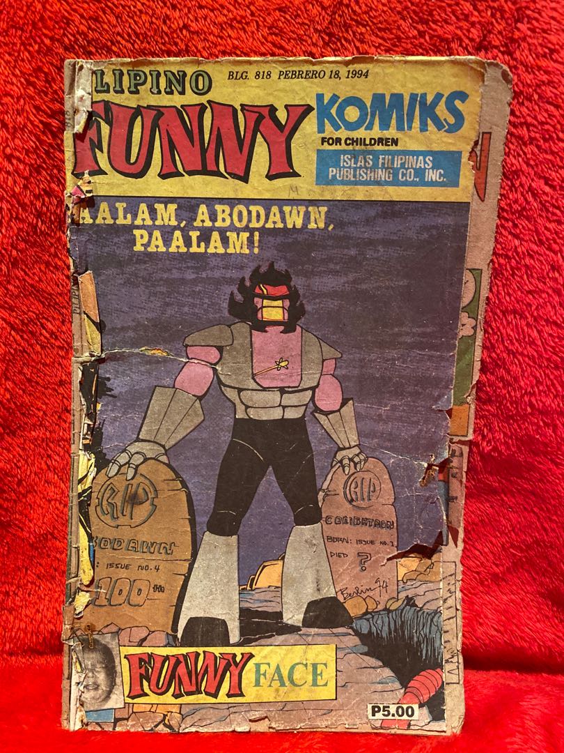 Death Of Abodawn (Combatron) Pilipino Funny Komiks #818 Philippines ...