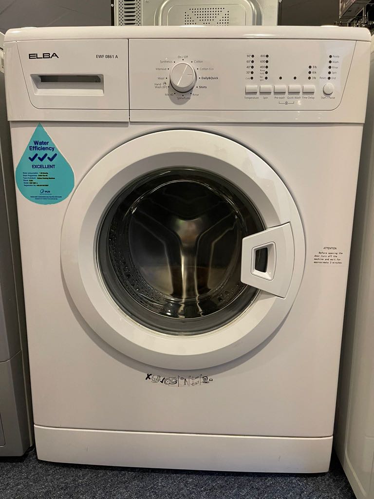 ELBA EWF0861A FRONT LOAD WASHER 6KG, TV & Home Appliances, Washing ...