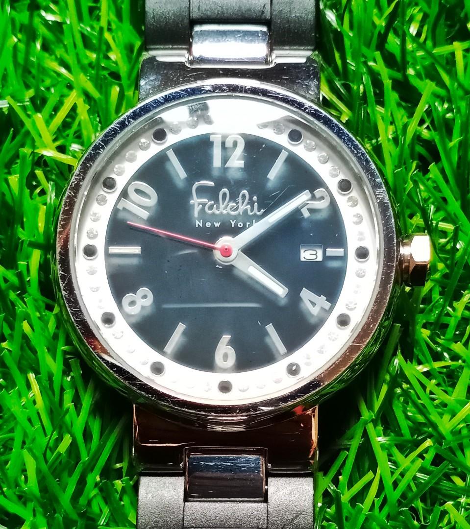 FALCHI NEW YORK ORIGINAL STEEL WATCH, Men's Fashion, Watches ...