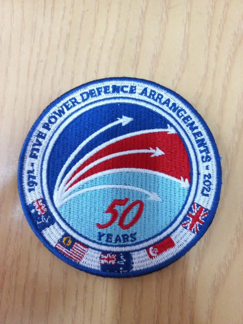 FIVE POWER DEFENCE ARRANGEMENTS 50 YEARS PATCH, Hobbies & Toys ...